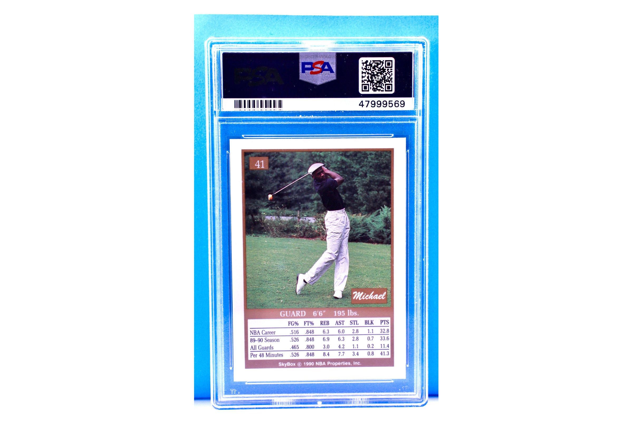 Graded Psa 1990-91 Skybox Basketball Michael Jordan 41 Chicago Bulls ...