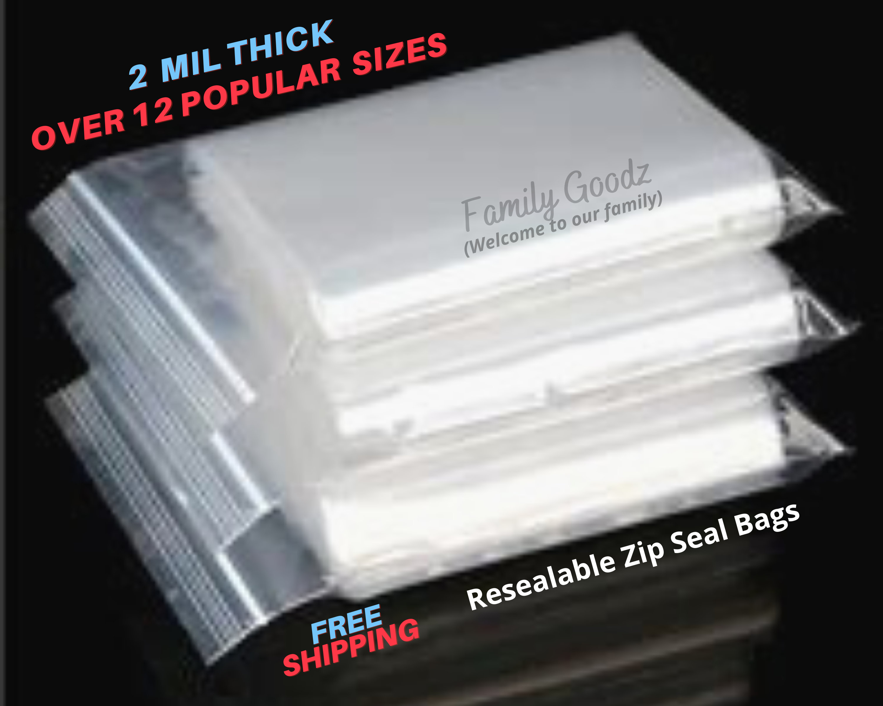 Clear Plastic Zip Bags Resealable Baggie 2mil & 4mil Zip - Etsy