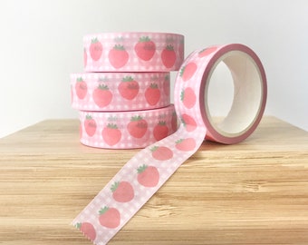 Strawberry Washi Tape - Etsy