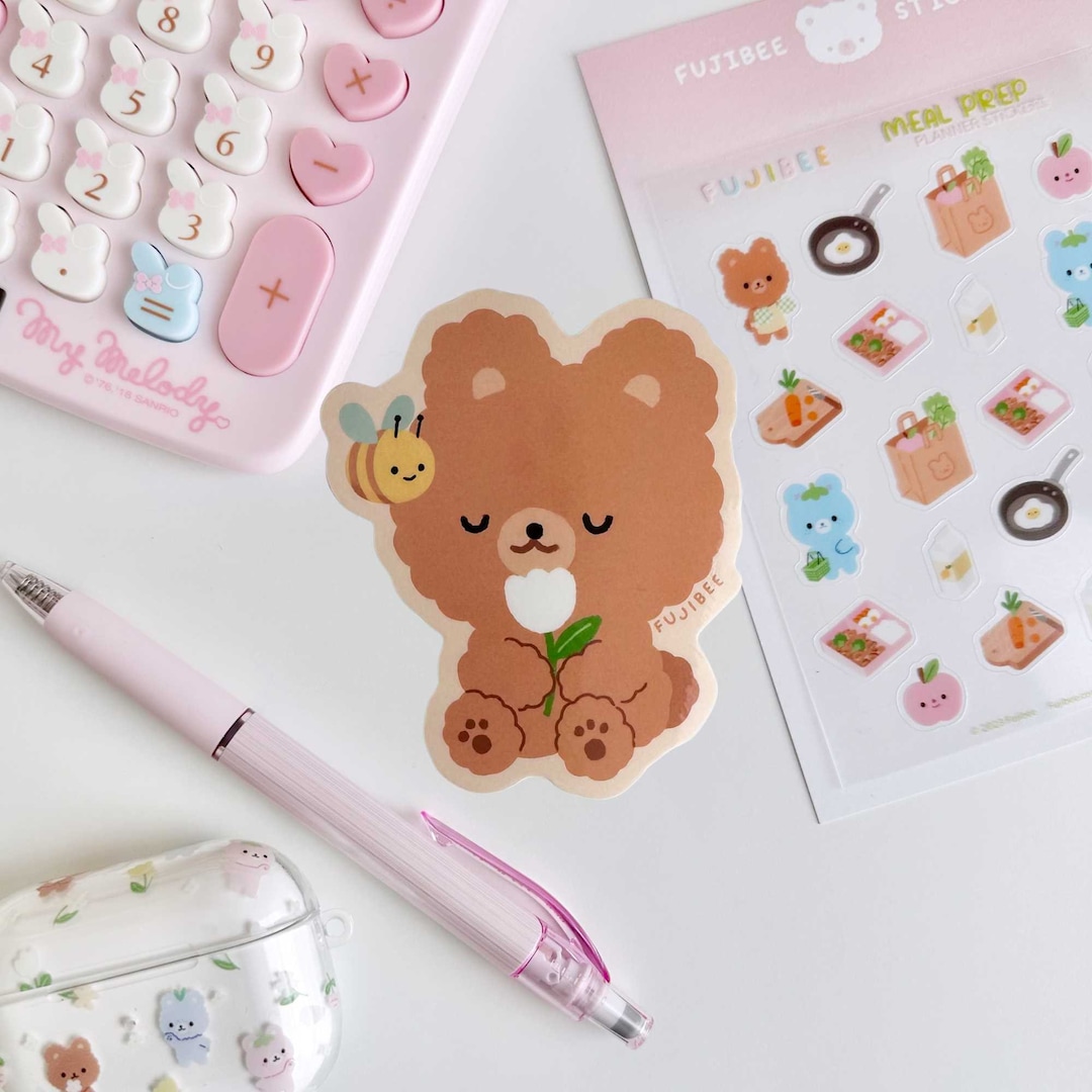 Teddy Vinyl Sticker - Etsy