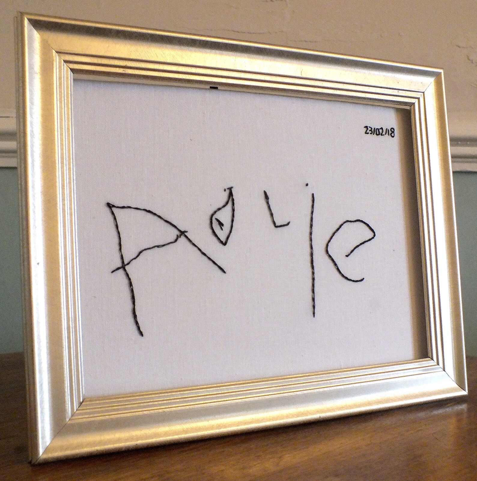 Childs Handwriting Embroidered PERSONALISED Handwriting - Etsy