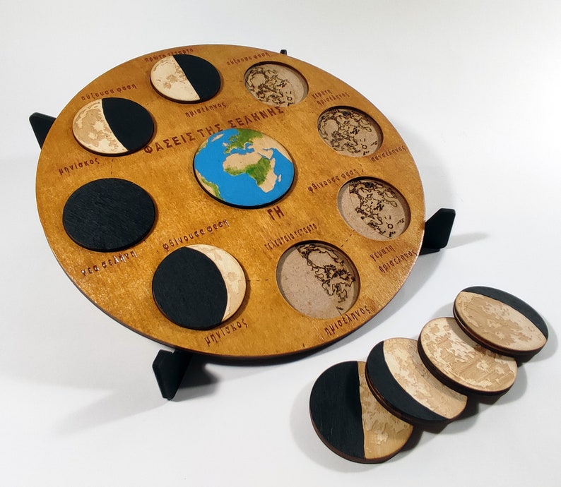 Educational Puzzle "moon Phases" - Etsy