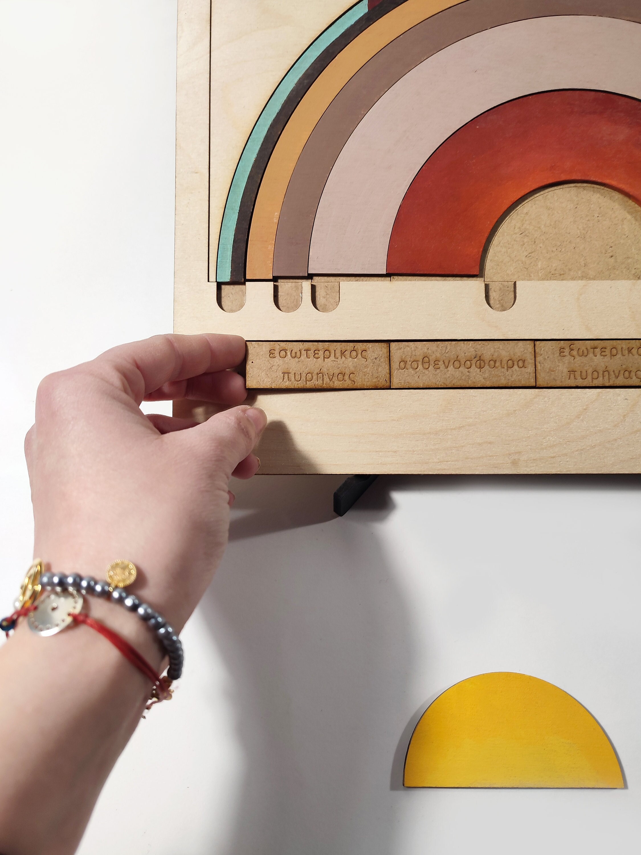 Educational Puzzle "layers of the Earth" - Etsy