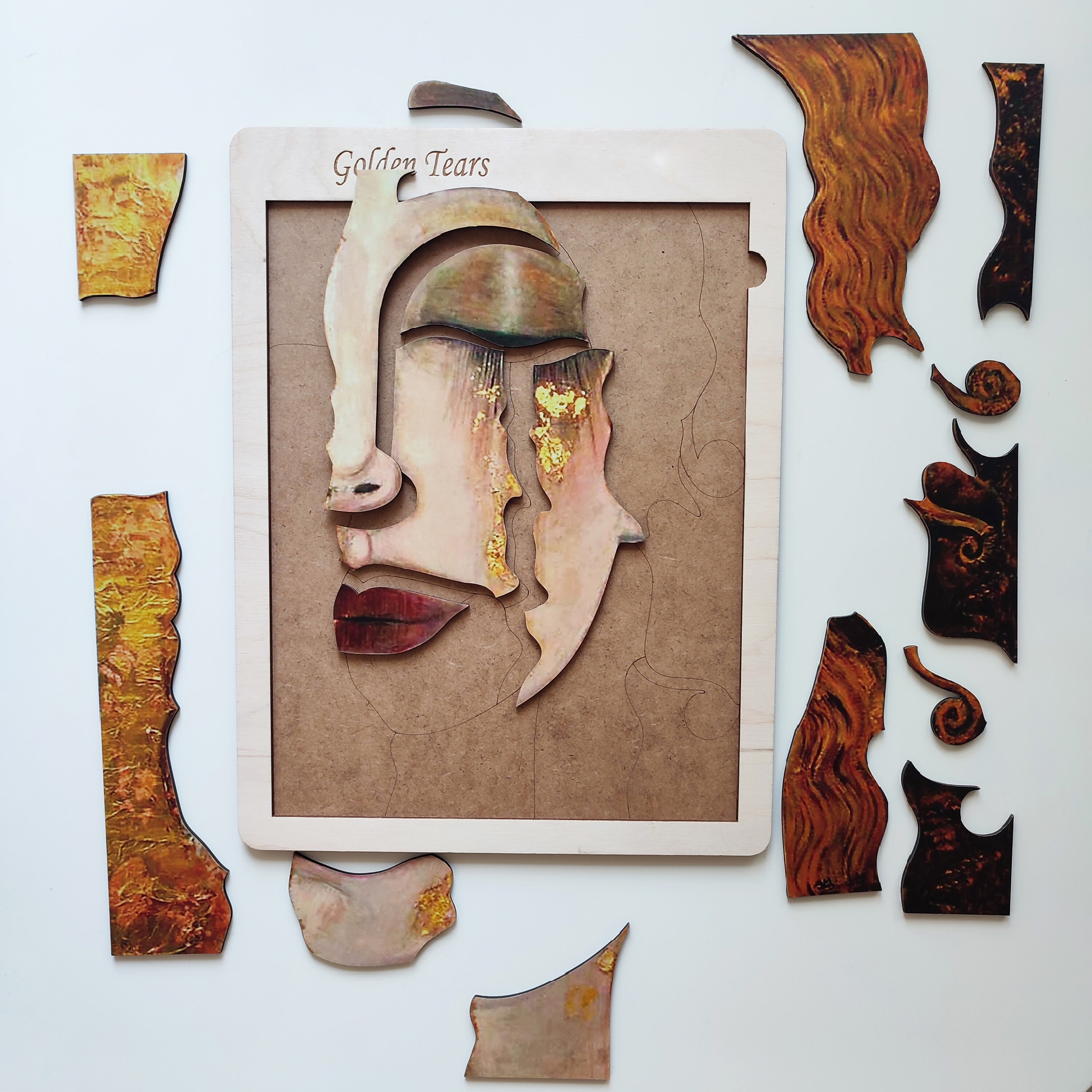 Golden Tears_ Art Puzzle - Etsy