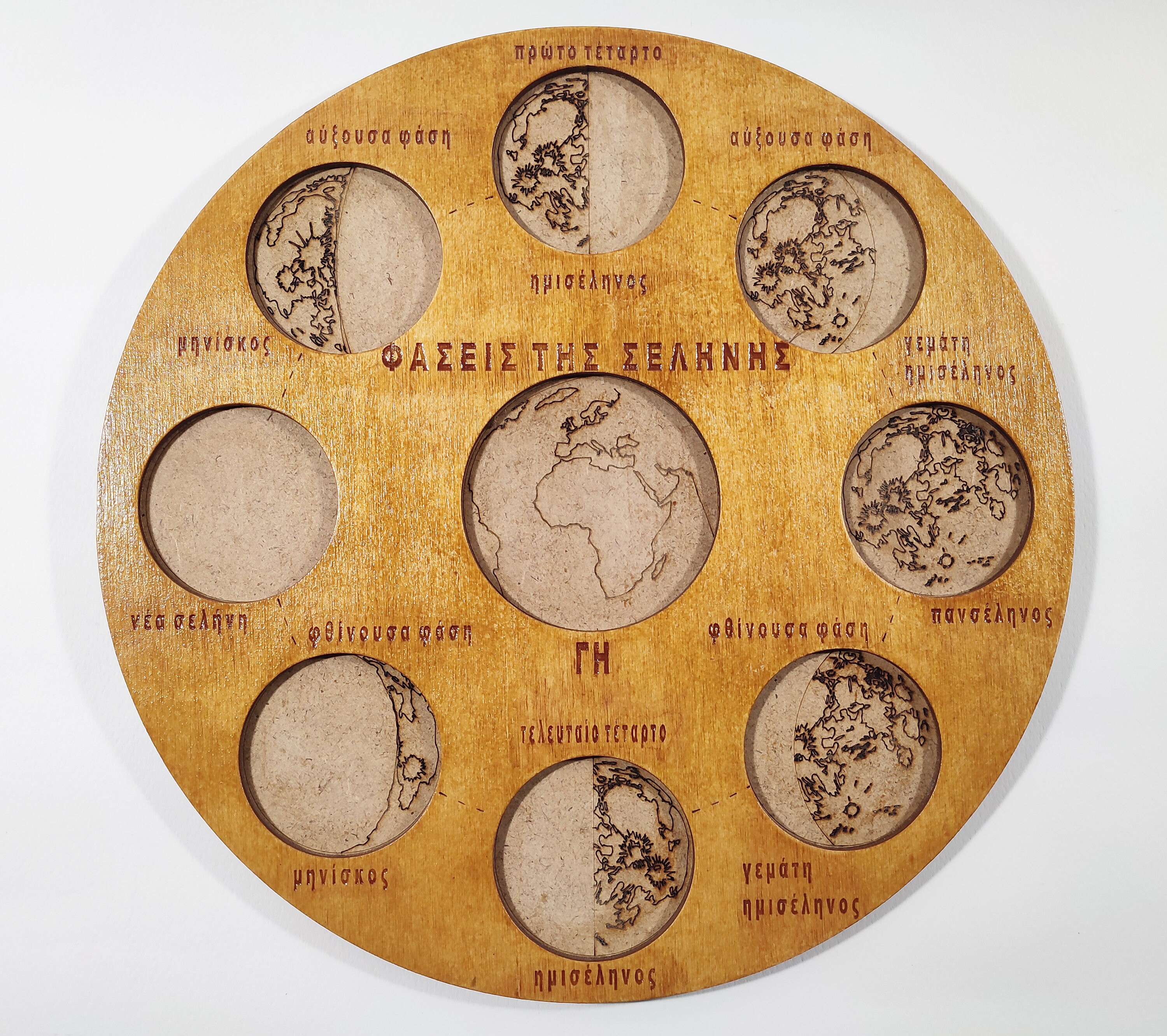 Educational Puzzle "moon Phases" - Etsy