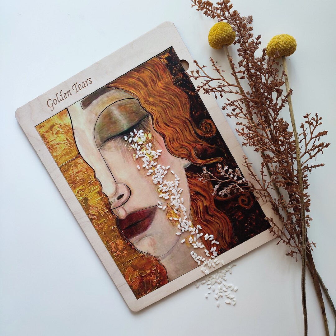 Golden Tears_ Art Puzzle - Etsy
