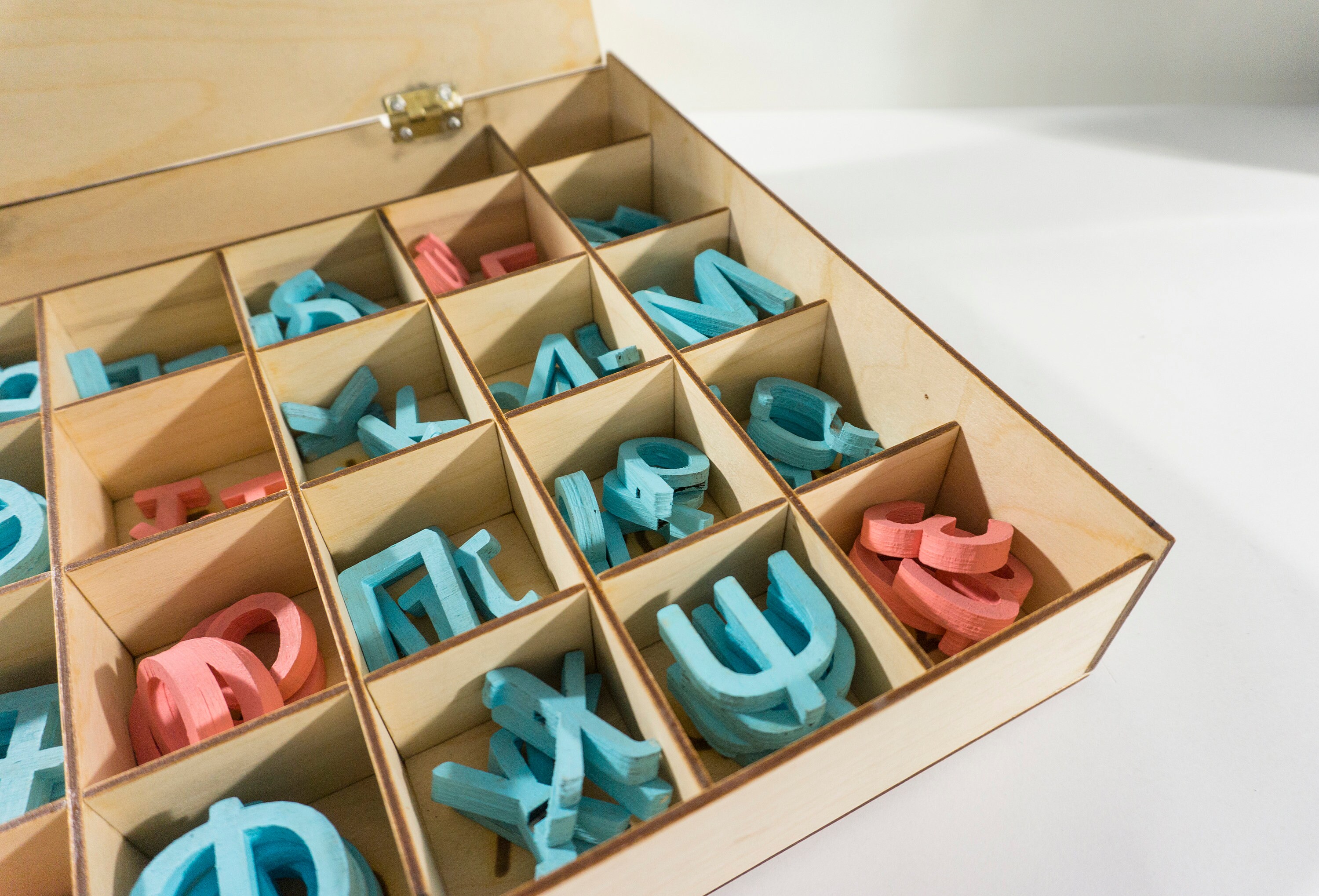 Wooden Toy "the Alphabet Box" - Etsy