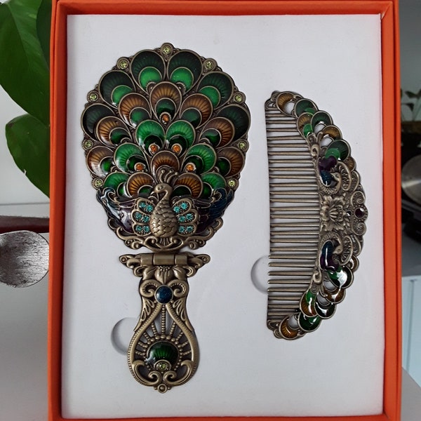 Enamel Hair Comb - Etsy