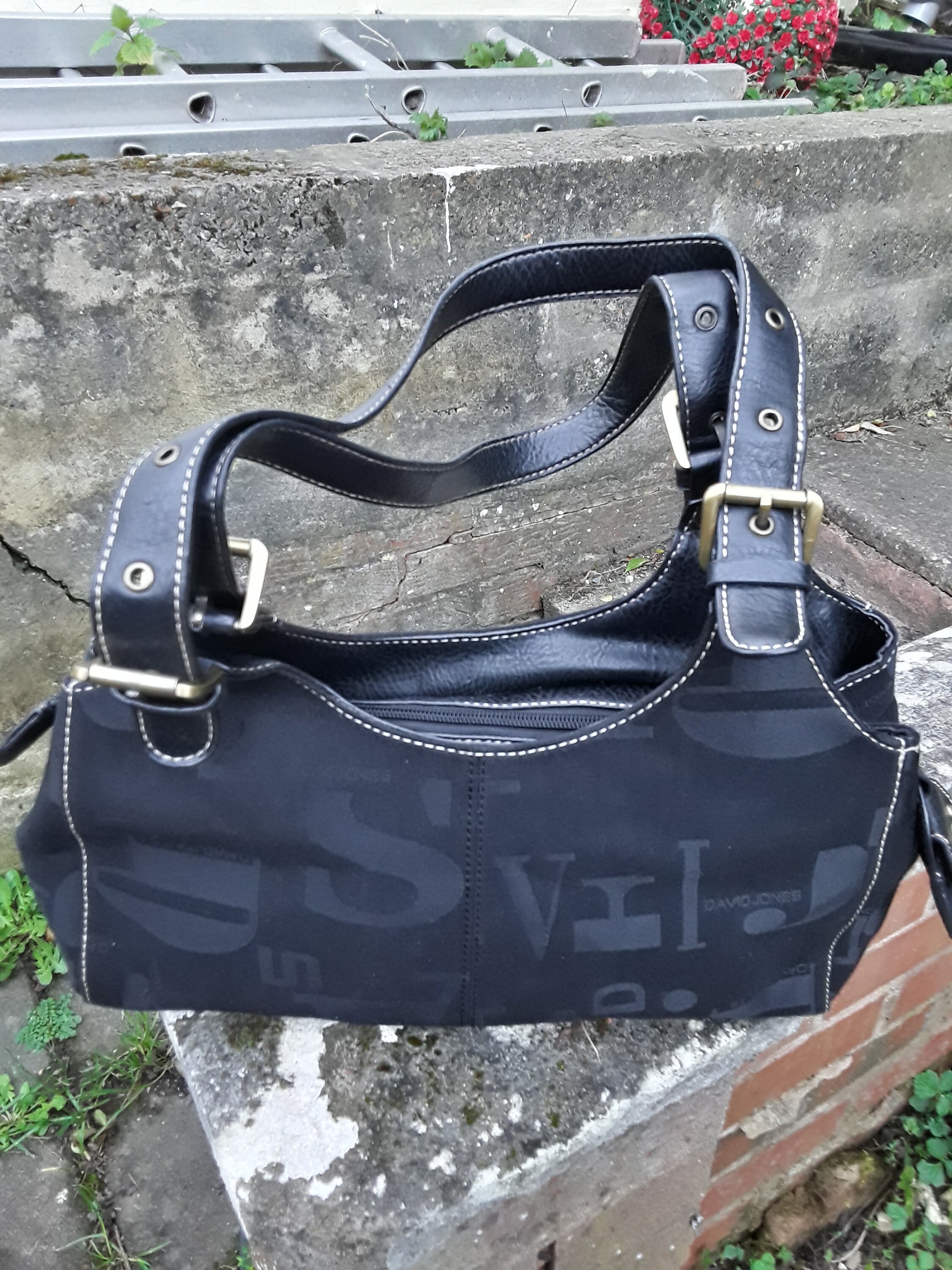 VINTAGE David Jones Black Handbag - Etsy UK