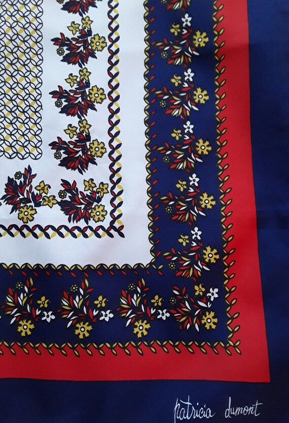 VINTAGE PATRICIA DUMONT elegant Italy scarf - Gem