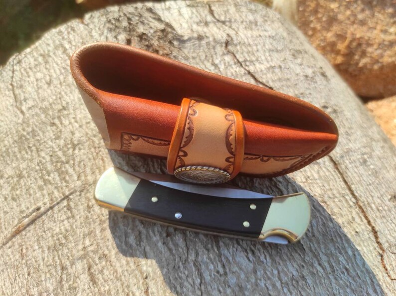 Cowboy Leather Holster for Buck 110 Knife or Similar Size - Etsy