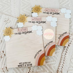 Sunshine Mother’s Day Handprint Sign, Gifts for Mom, Gifts for Grandma ...