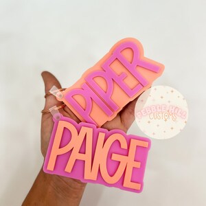 Neon Backpack Tags, Kids Keychains, Personalized Keychain, Acrylic ...