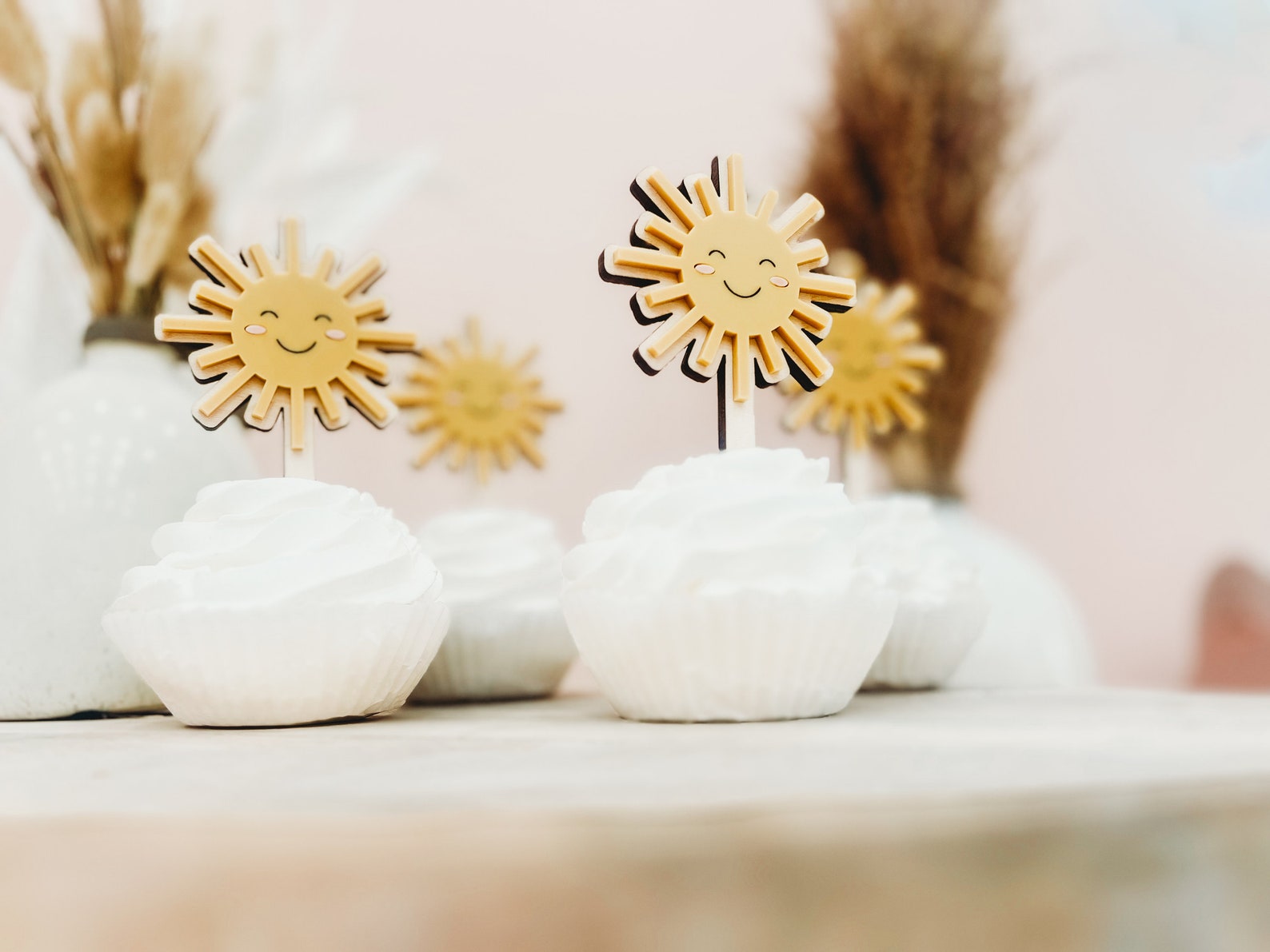 Sunshine Cupcake Topper, First Trip Around the Sun, Birthday Party ...