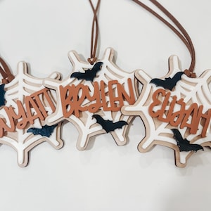 Spider Web Halloween Tag, Halloween Basket Tag, Halloween Gifts for ...