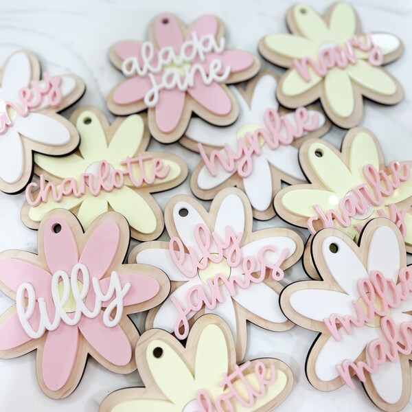 Daisy Tags - Etsy