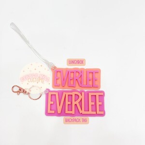 Confetti Glitter Backpack Tags, Kids Keychains, Personalized Keychain ...