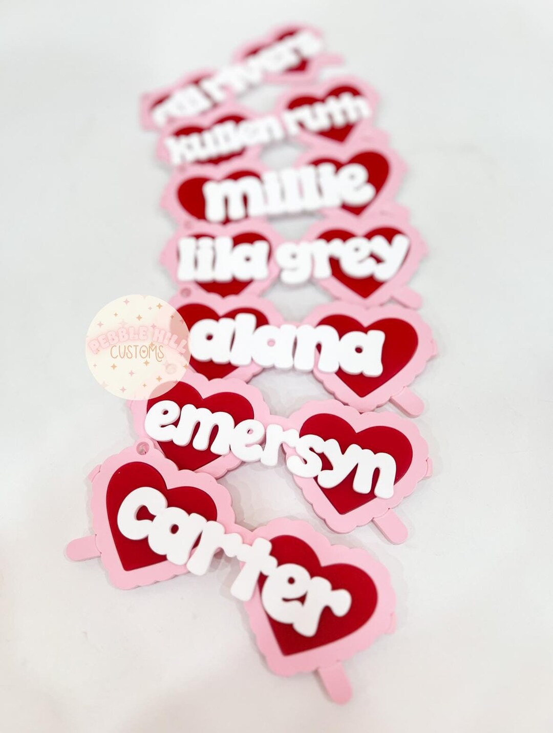 Heart Glasses Valentines Day Heart Tags | Valentines Basket ...