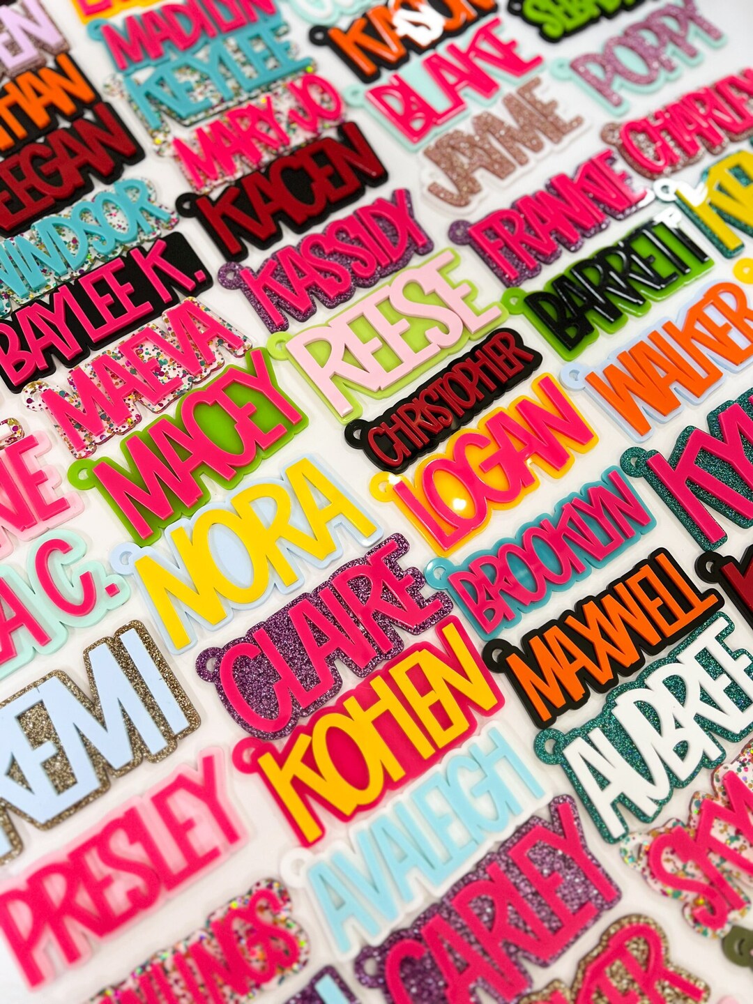 Backpack Tags, Kids Keychains, Personalized Keychain, Acrylic Keychain ...