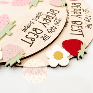 Strawberry Mother's Day Handprint Sign, Mother's Day, Kids Milestones ...