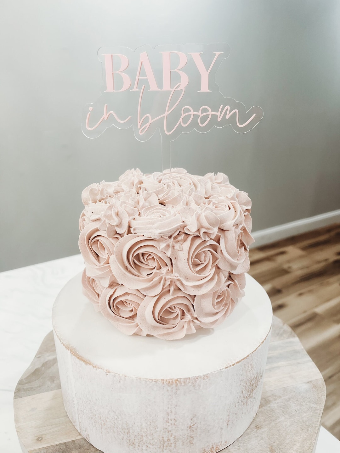 Baby in Bloom Cake Topper, Baby Shower Cake Topper, Baby Shower Decor ...