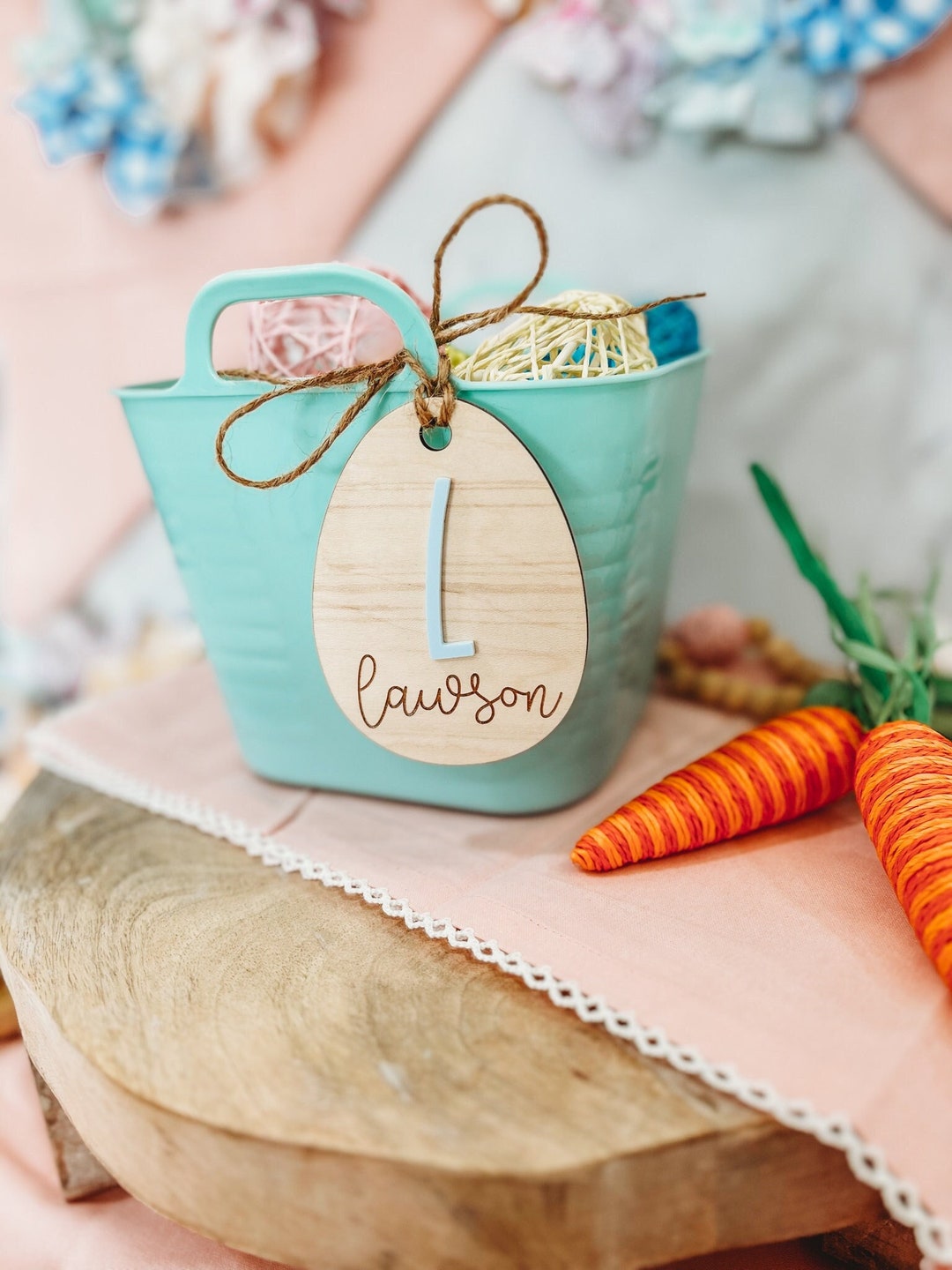 Easter Tags Easter Basket Easter for Kids Personalized Name Tag Easter ...