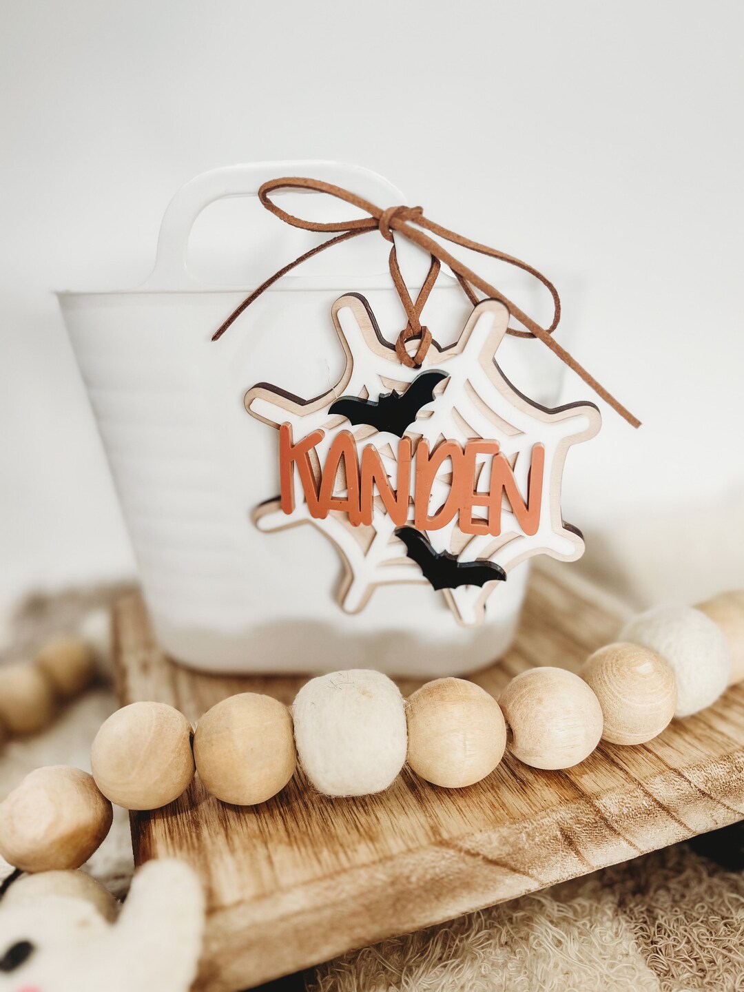 Spider Web Halloween Tag, Halloween Basket Tag, Halloween Gifts for ...