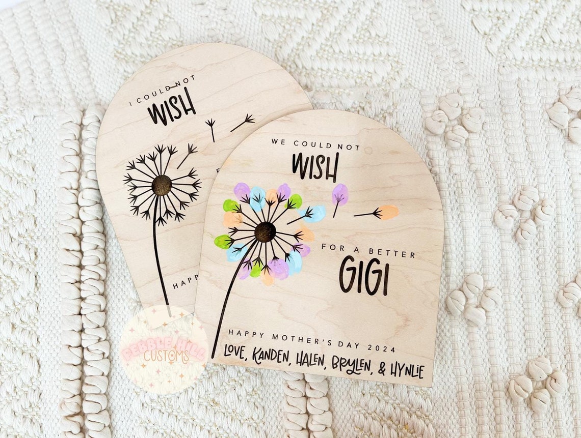 Dandelion Mother's Day DIY Sign, Mother's Day, Kids Milestones ...