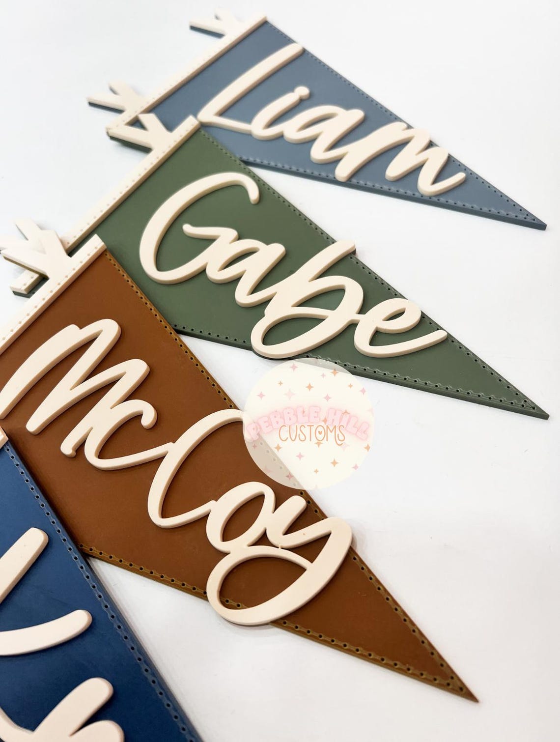 Pennant Baby Name Sign, Mini Baby Sign, Fresh 48, Newborn Photo Prop ...