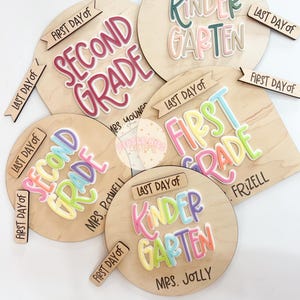 Classroom First Day of School Sign, Interchangeable Back to School ...