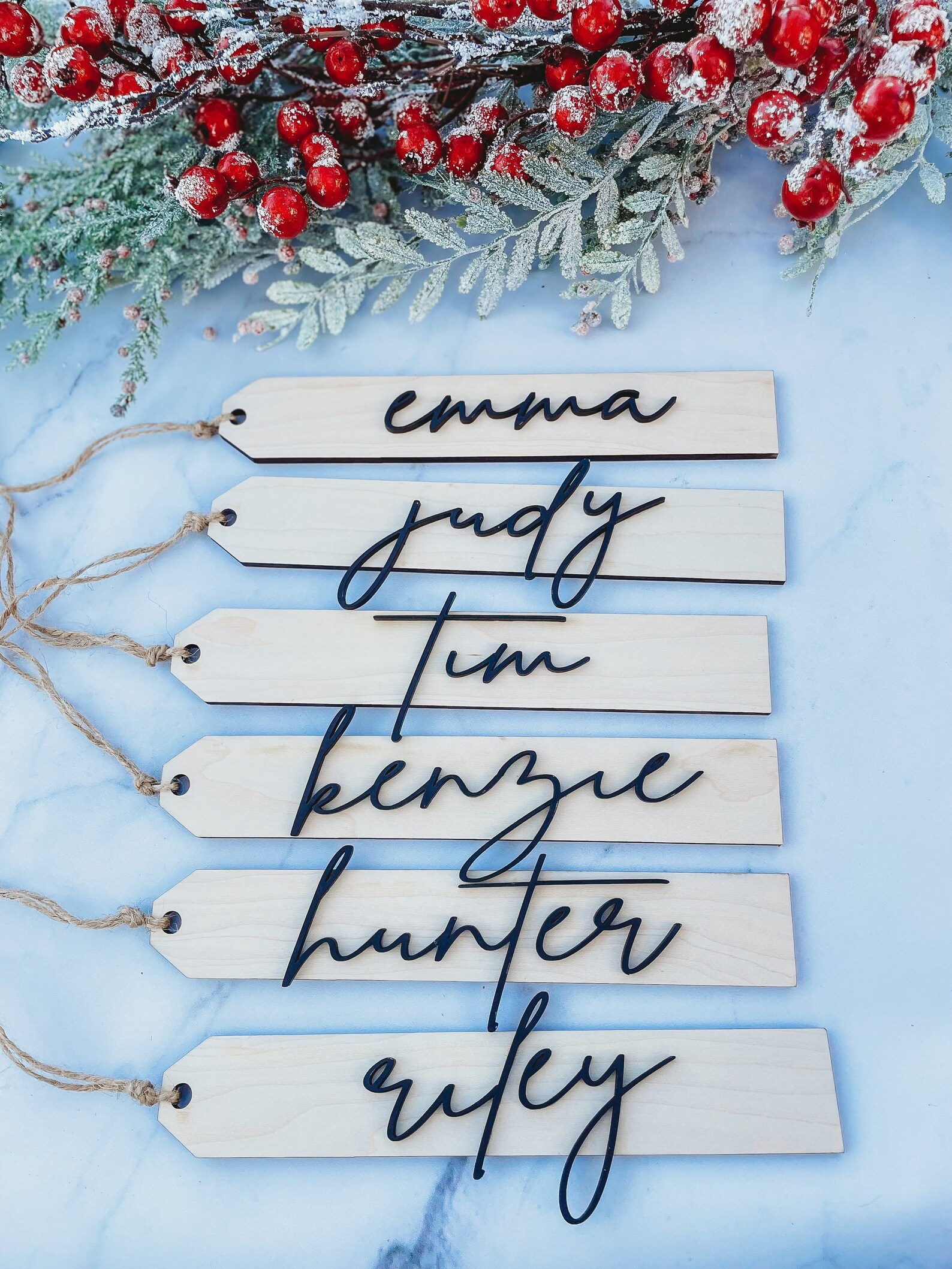 Stocking Tags Personalized Stocking Tags Laser Cut - Etsy