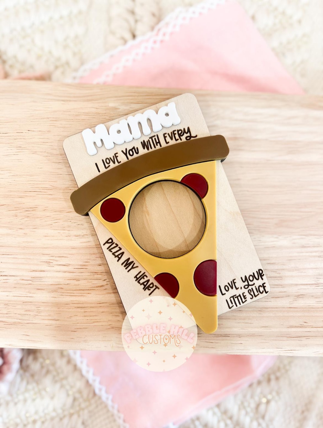 Pizza Mother’s Day Fridge Photo Magnet, Gifts for Grandma, Kids Photo ...