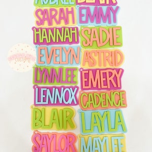 Neon Backpack Tags, Kids Keychains, Personalized Keychain, Acrylic ...