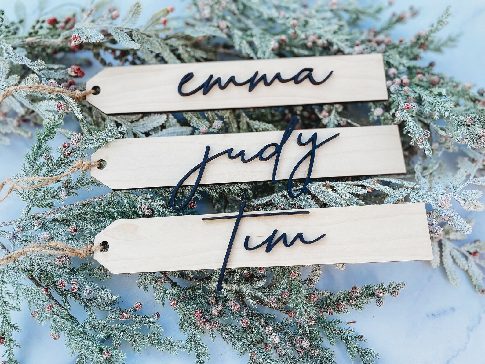 Stocking Tags Personalized Stocking Tags Laser Cut - Etsy