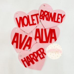 Valentines Day Heart Tags, Valentines Basket, Valentines for Kids ...