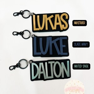 Boys Backpack Tags, Kids Keychains, Personalized Keychain, Acrylic ...