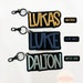 Boys Backpack Tags, Kids Keychains, Personalized Keychain, Acrylic ...