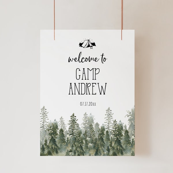 Welcome Camper Sign - Etsy