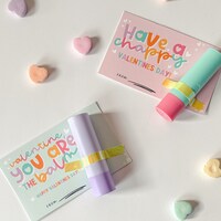 You Are the Balm Valentine Gift Tag, Editable Lip Balm Holder ...