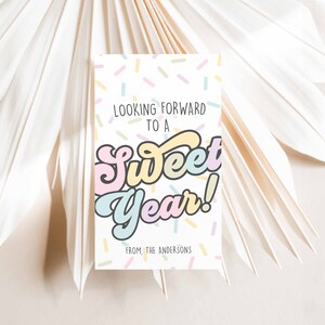 Sweet Year Gift Tag Template, Printable Rainbow Sprinkles Back to ...
