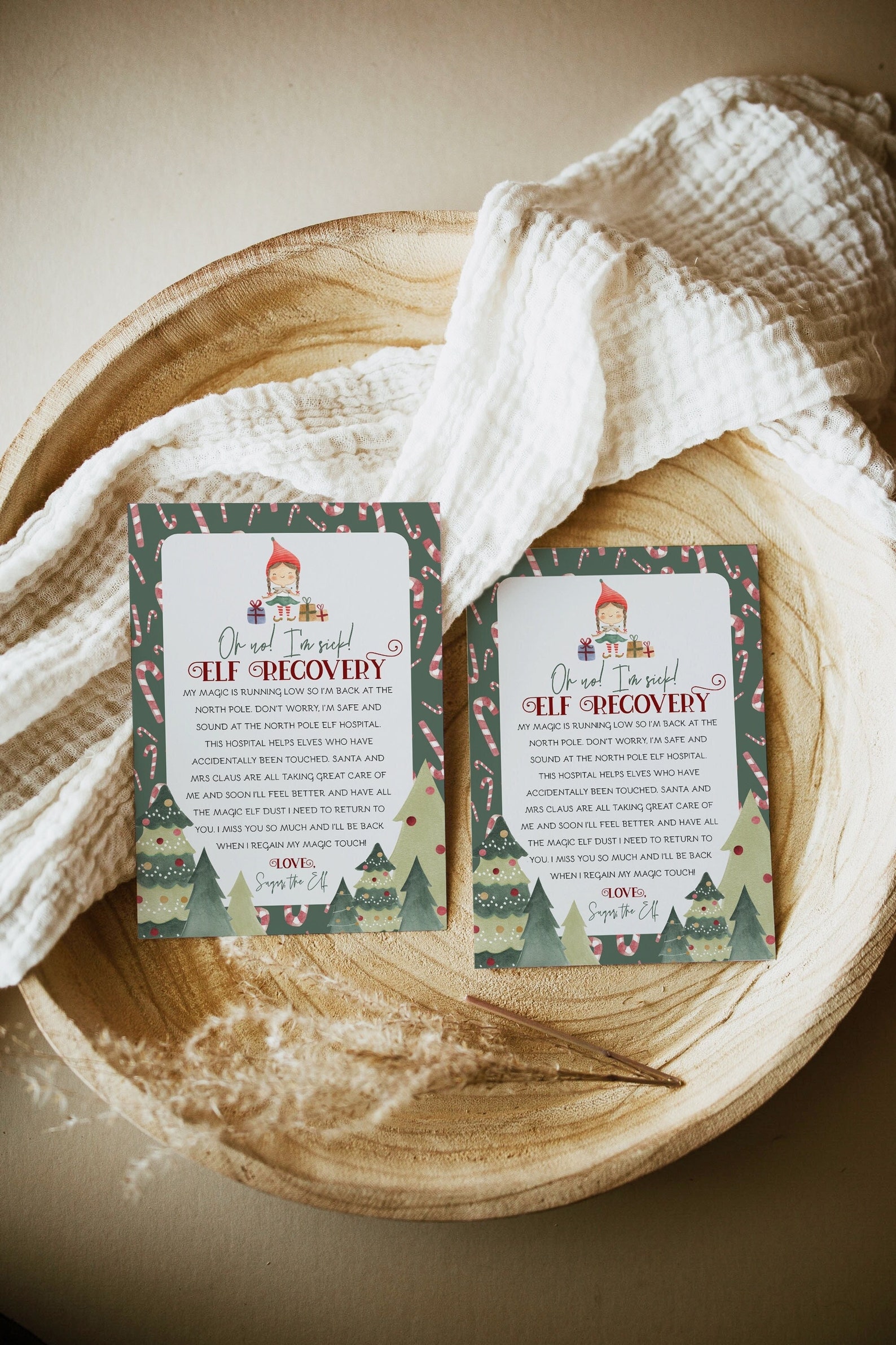 Elf Recovery Letter Template Touched Elf Lost Magic Note to | Etsy