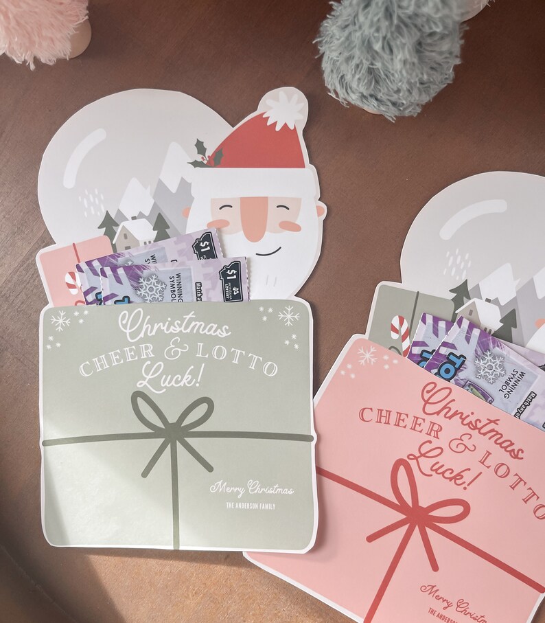 Lottery Ticket Christmas Gift Printable, Scratch off Ticket Tag ...