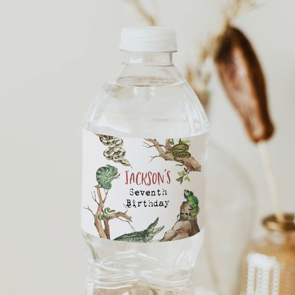 Lizard Water Bottle - Etsy