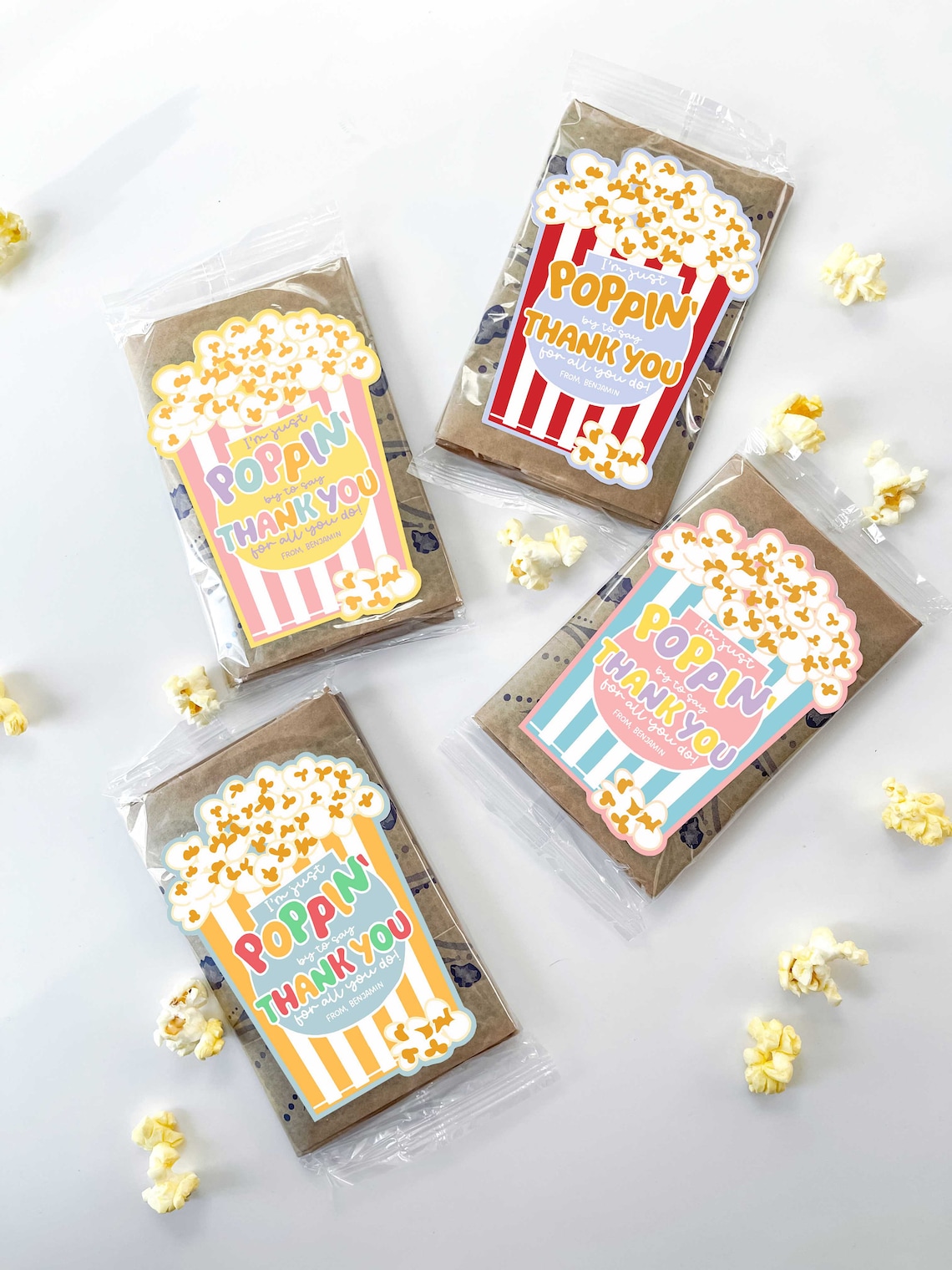 Popcorn Teacher Appreciation Printable, Mini Popcorn Bag Cutout, Poppin ...