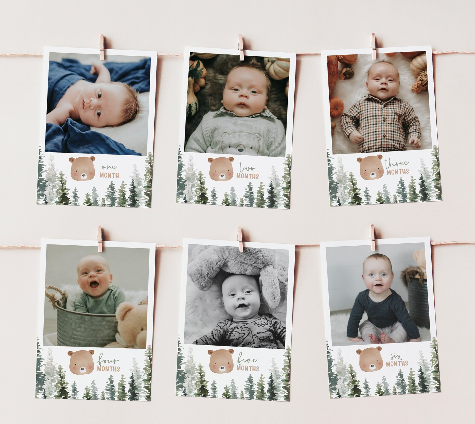 Monthly Photo Bannerfirst Year Picture Monthly Photos Tags - Etsy