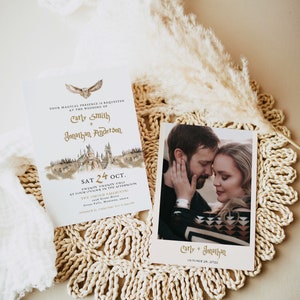 Wizard Wedding Invitation Suite Templates, Magic Wedding Invite Set ...