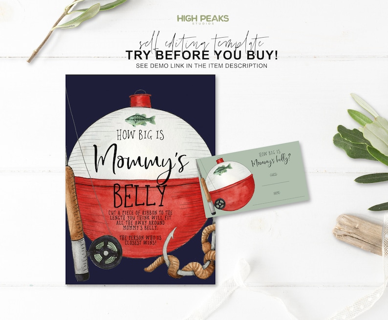 How Big is Mommy's Belly Game How Big is Her Belly - Etsy