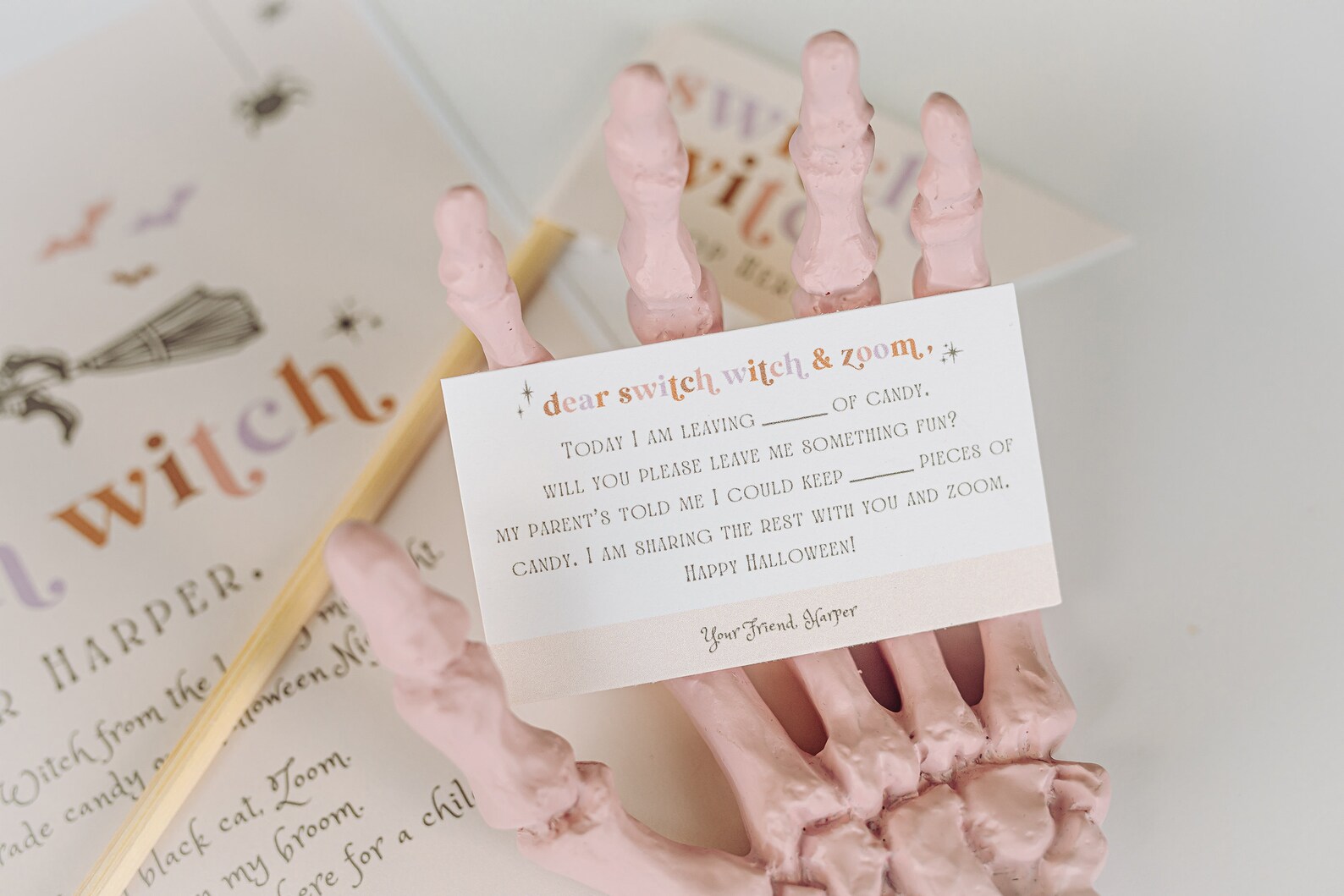 Switch Witch Printable Set, Family Trick-or-treat Traditions, Candy ...