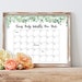 Succulent Baby Due Date Calendar Sign Printable Baby Birthday - Etsy