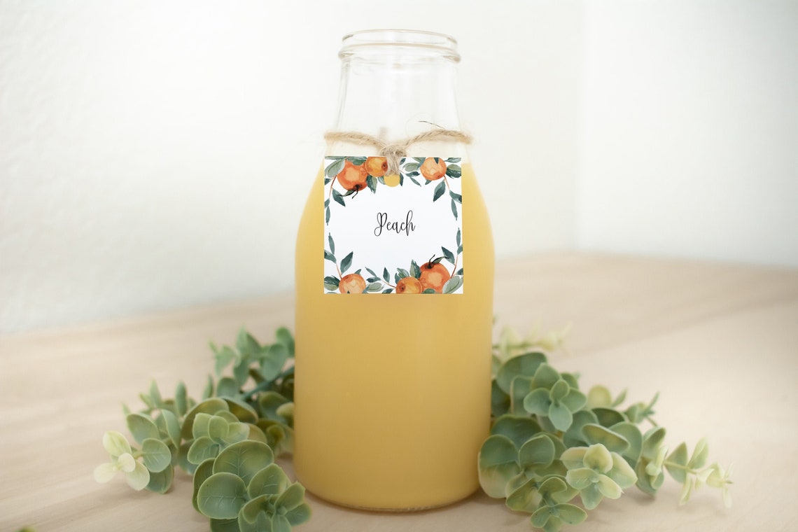 Juice Tags Editable Template Mimosa Bar Juice Tags Citrus - Etsy